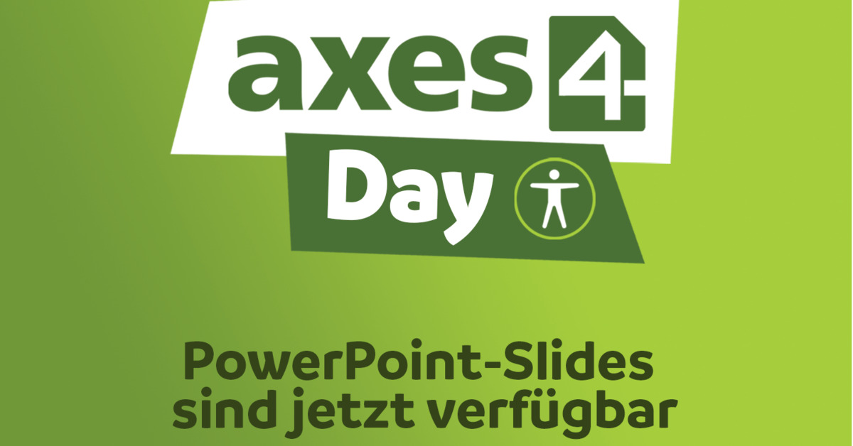 axes4 Day 2022: Vorträge jetzt als barrierefreie PDFs verfügbar - 2022 - Posts - Blog - axes4